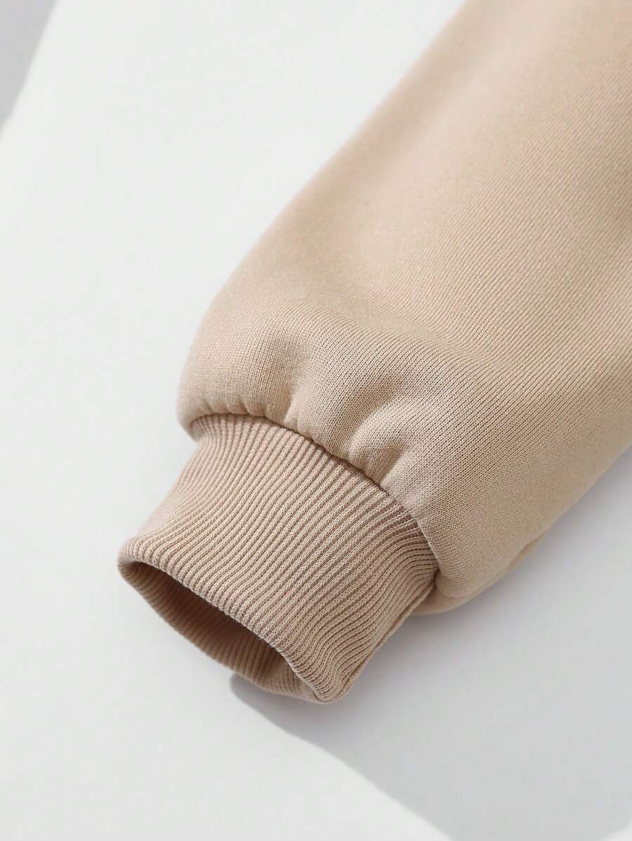 SHEIN Ladies' Solid Color Hoodie And Sweatpants Tracksuit Set With ...