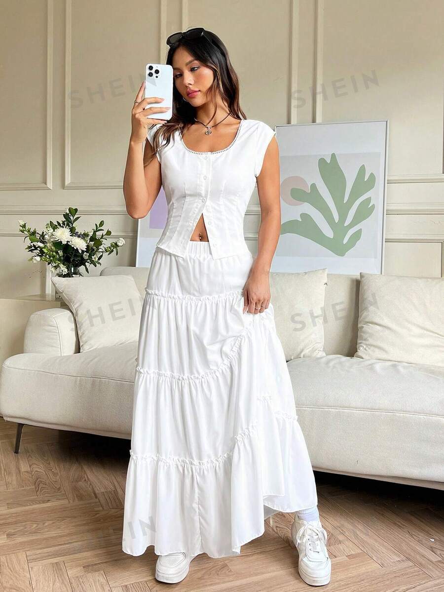 SHEIN EZwear Women's Cake Skirt | SHEIN UK