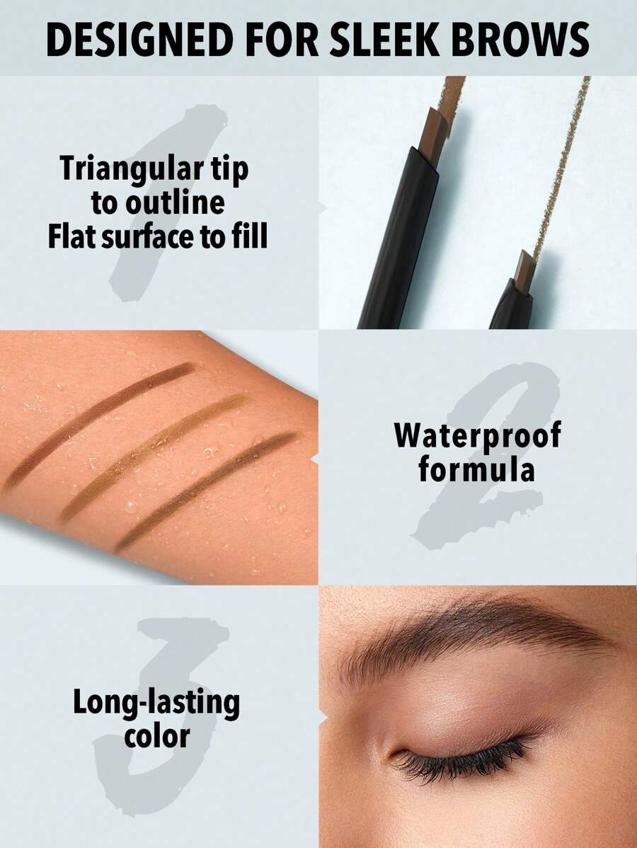 SHEGLAM Dual-Ended Fine Eyebrow Pencil - Coffee Valentine Day Decor ...