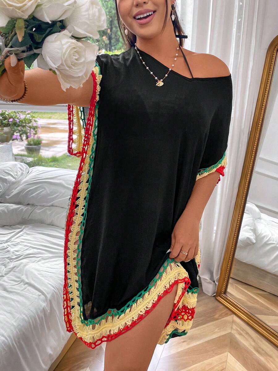 SHEIN Swim Curve Summer Beach Women's Plus Size Cover Up | SHEIN EUR