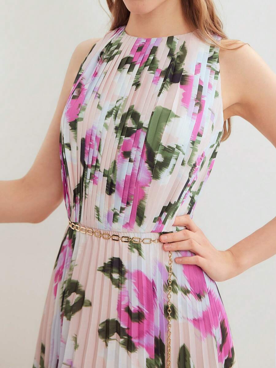 MOTF PREMIUM WOVEN WOMEN'S FLORAL PRINT PLEATED DRESS,SUMMER OUTFITS ...