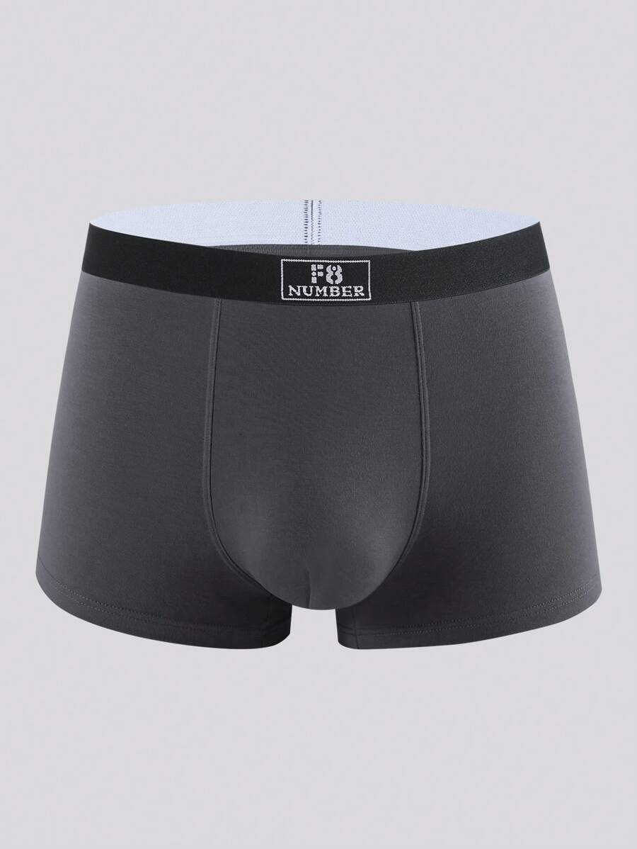 5pcs/Set Men's Plain Boxer Briefs | SHEIN USA