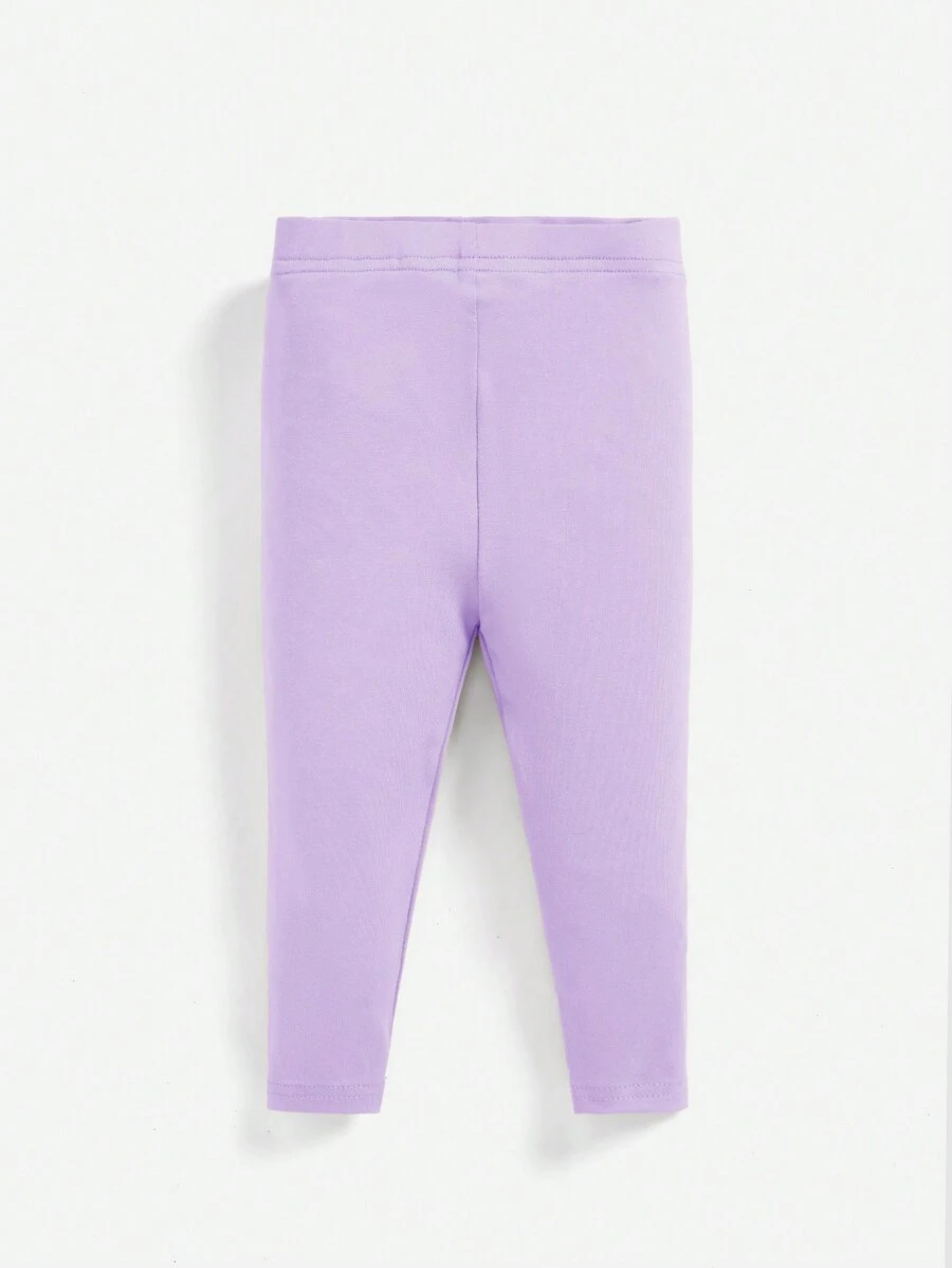 Solid Color Comfortable Casual Bottoms For Baby Girls | SHEIN USA