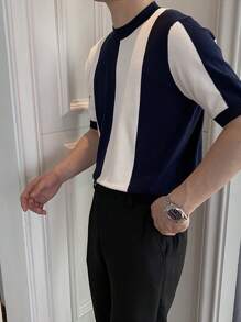 Men Two Tone Knit Top | SHEIN USA