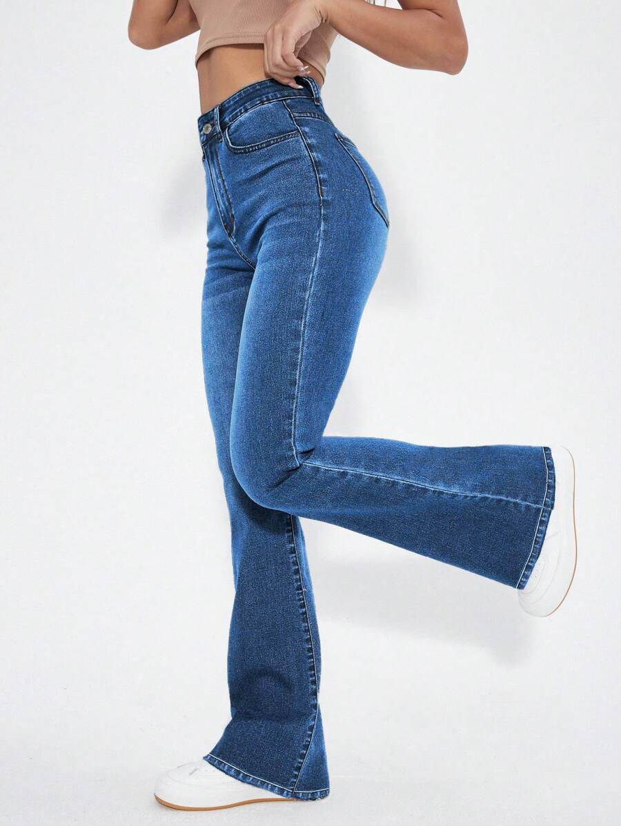 High Waist Flared Jeans | SHEIN USA