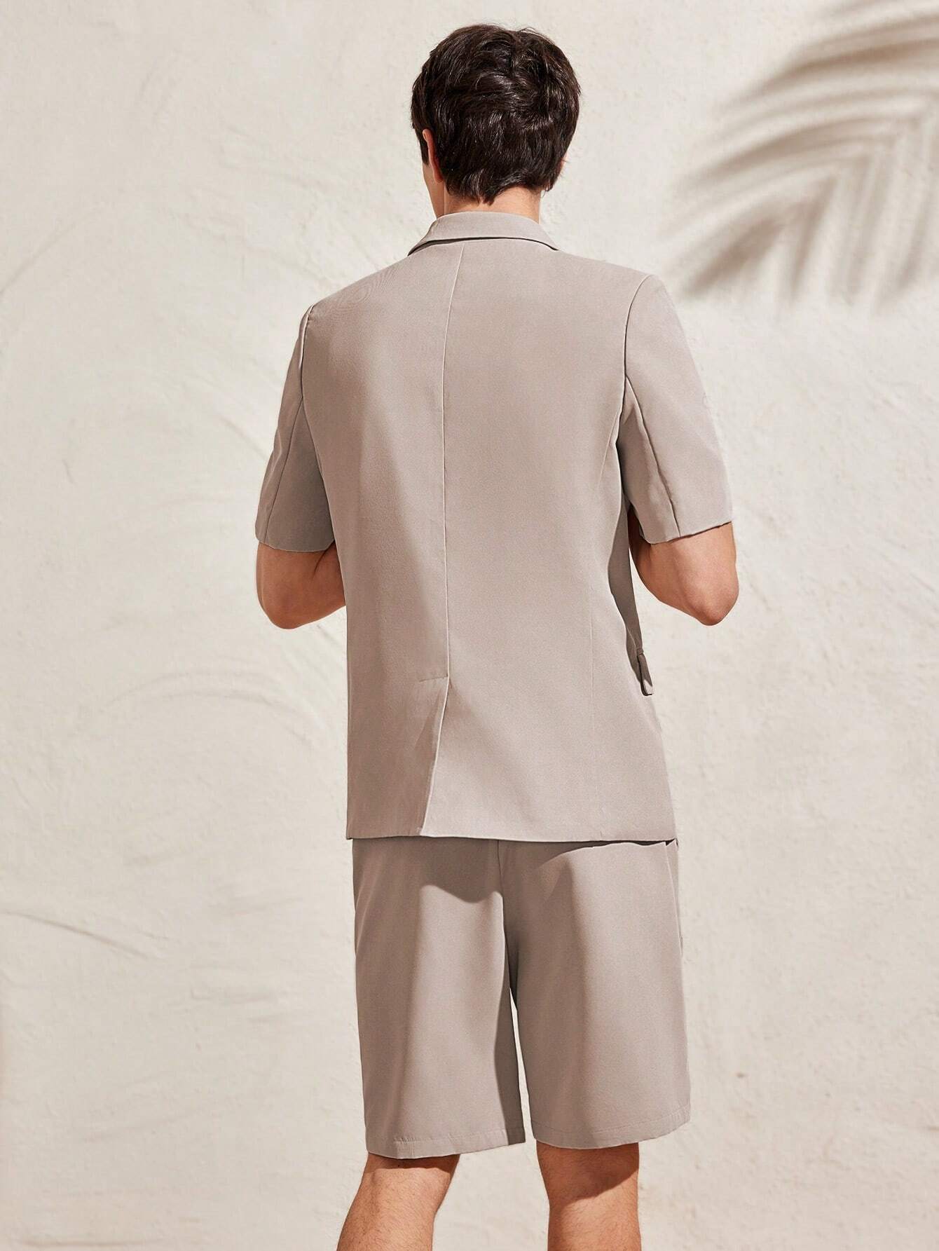 Manfinity Unisex Conjunto Casual De Duas Peças Para Homens Com Cor ...