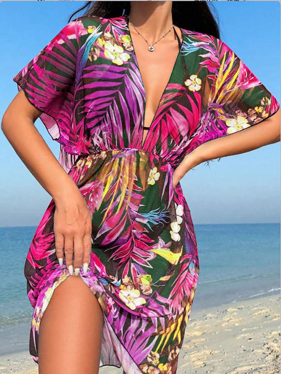 Swim Lushoire Beach Outfits For Woman Summer Beach 1pc Deep V-Neck ...