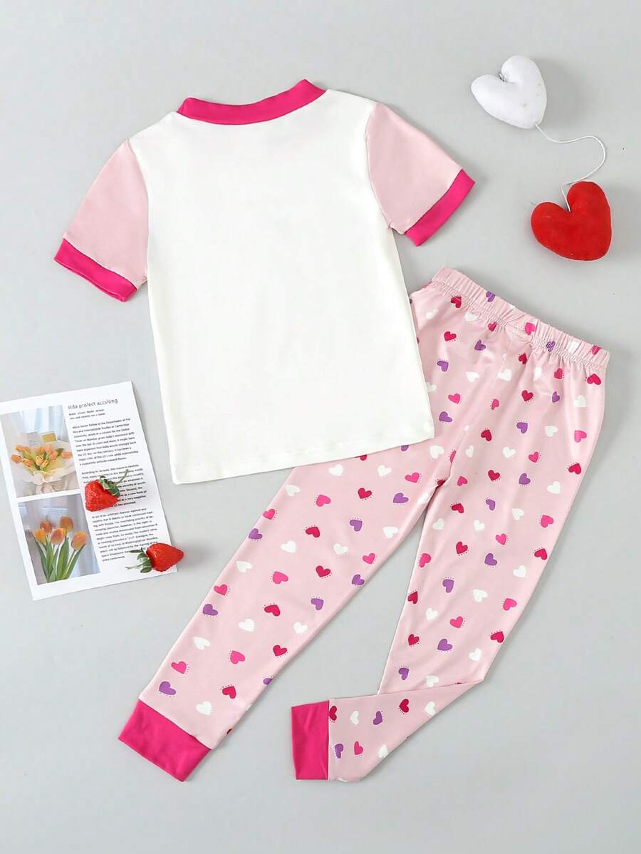 SHEIN Kids Nujoom Conjunto De Ropa Casaul Y Adorable Para Niñas Jóvenes ...