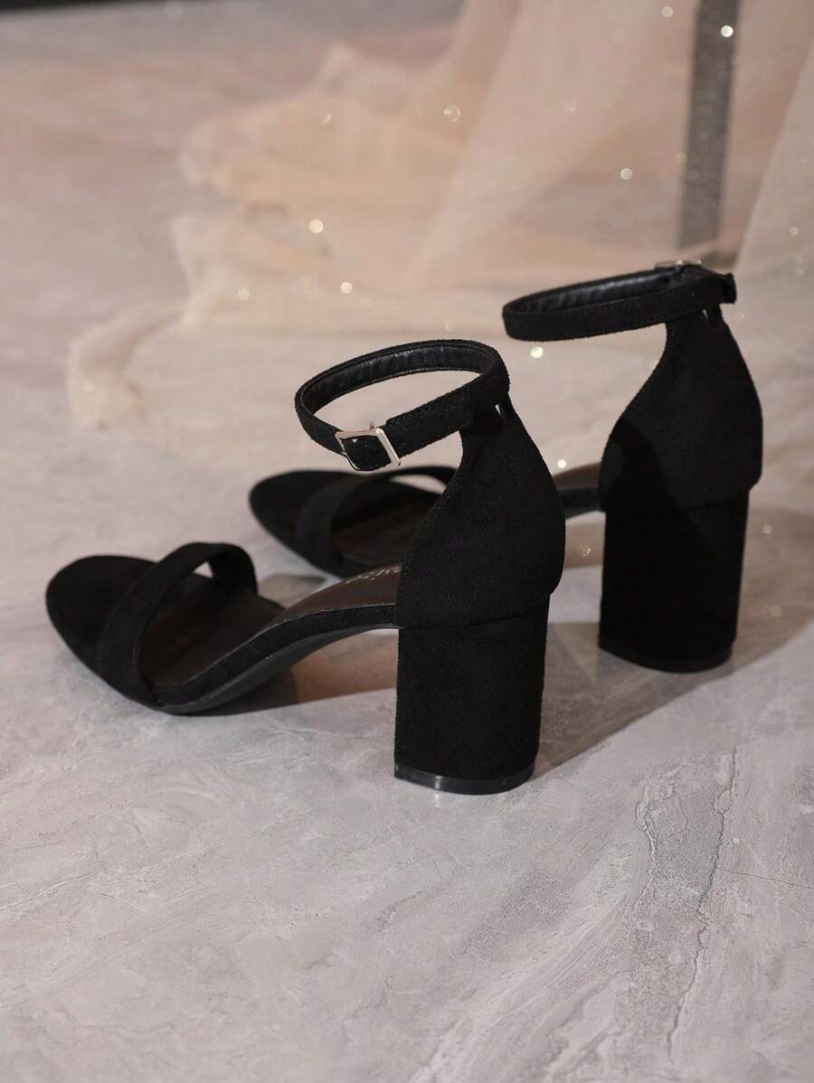 Timesize Women's Low Heel Black Sandals>Women's High Heel Formal Shoes ...