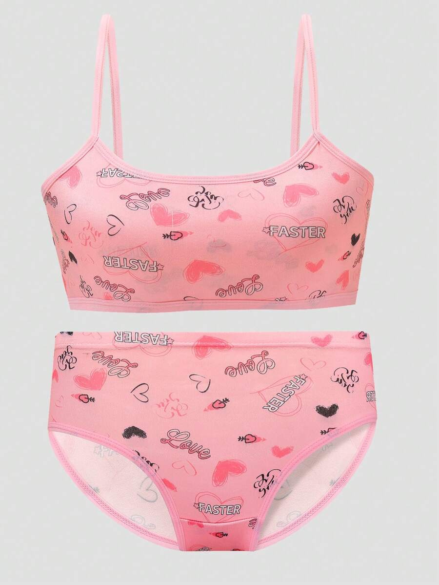 Conjunto De Sostén Y Ropa Interior Para Niñas Preadolescentes Con ...