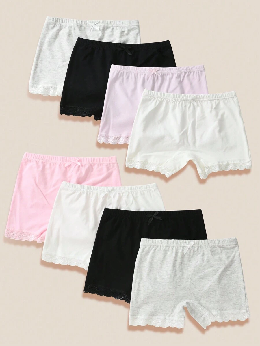 Conjunto De 8 Piezas De Ropa Interior Cómoda Para Niñas Jóvenes En ...