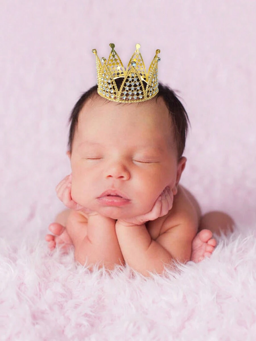 Newborn Photography Crown Baby Princess Rhinestone Crown Baby Girl ...