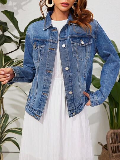 Denim Jackets, Shop Women's Denim Jackets Online | SHEIN UK