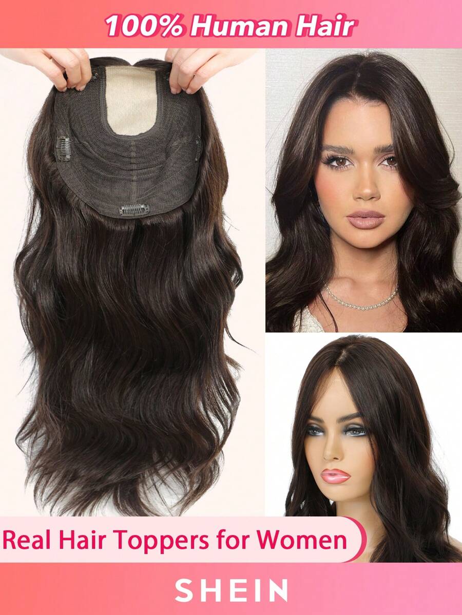 14inch Hair Toppers For Women Real Human Hair Pieces For Women With ...