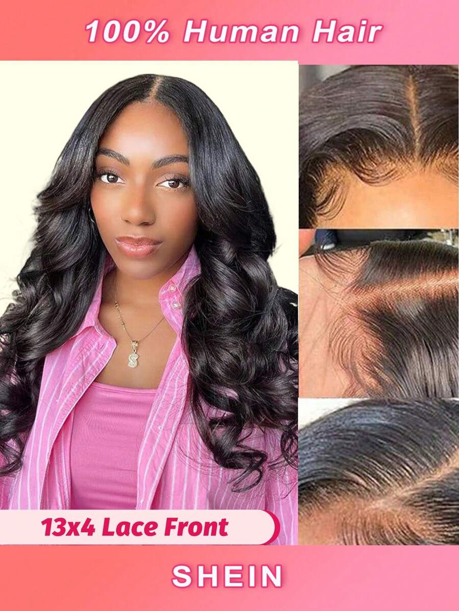 Body Wave Lace Front Wigs Human Hair Pre Plucked 180% Density 13x4 ...