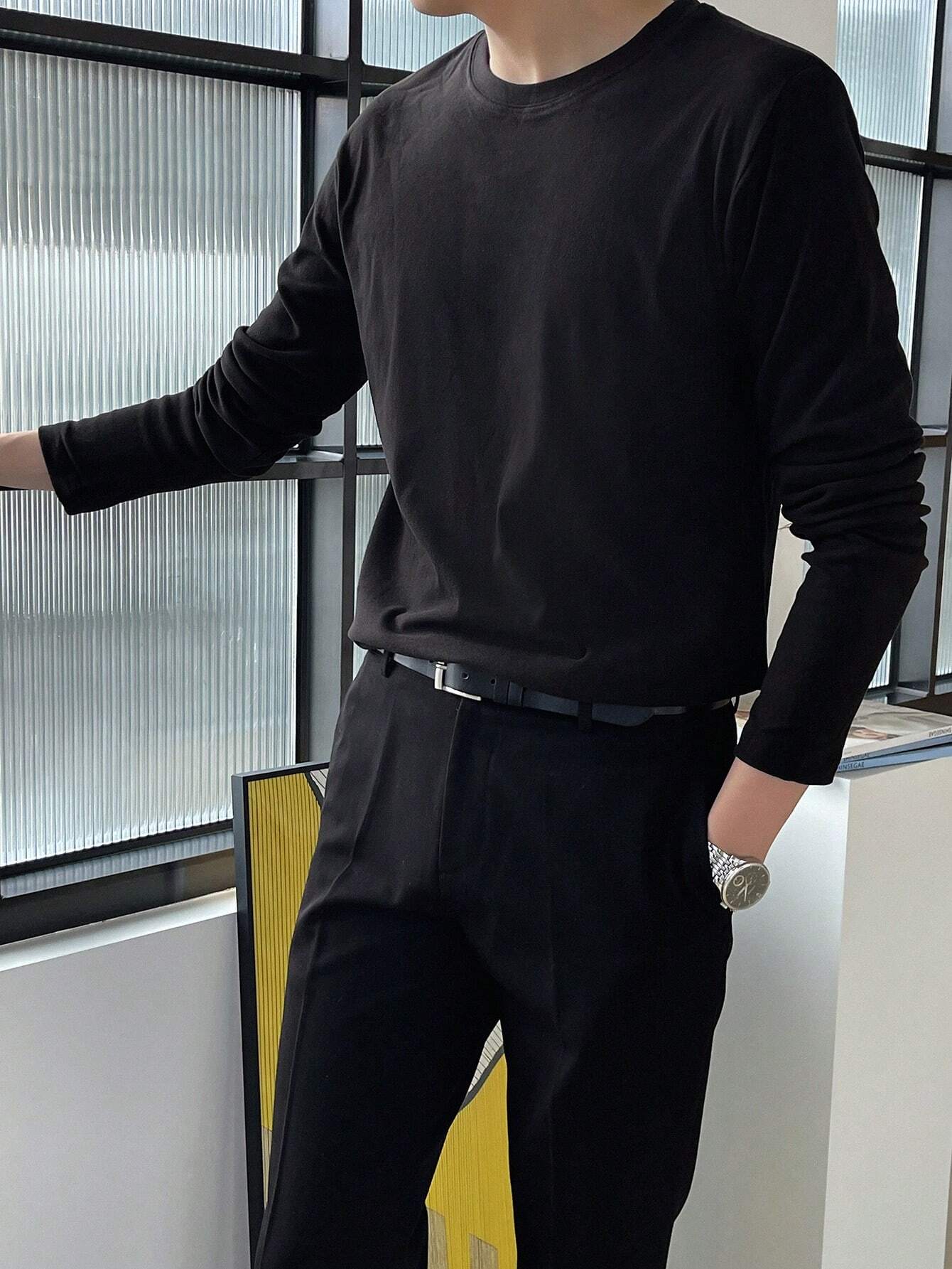 DAZY Men Solid Drop Shoulder Tee | SHEIN USA