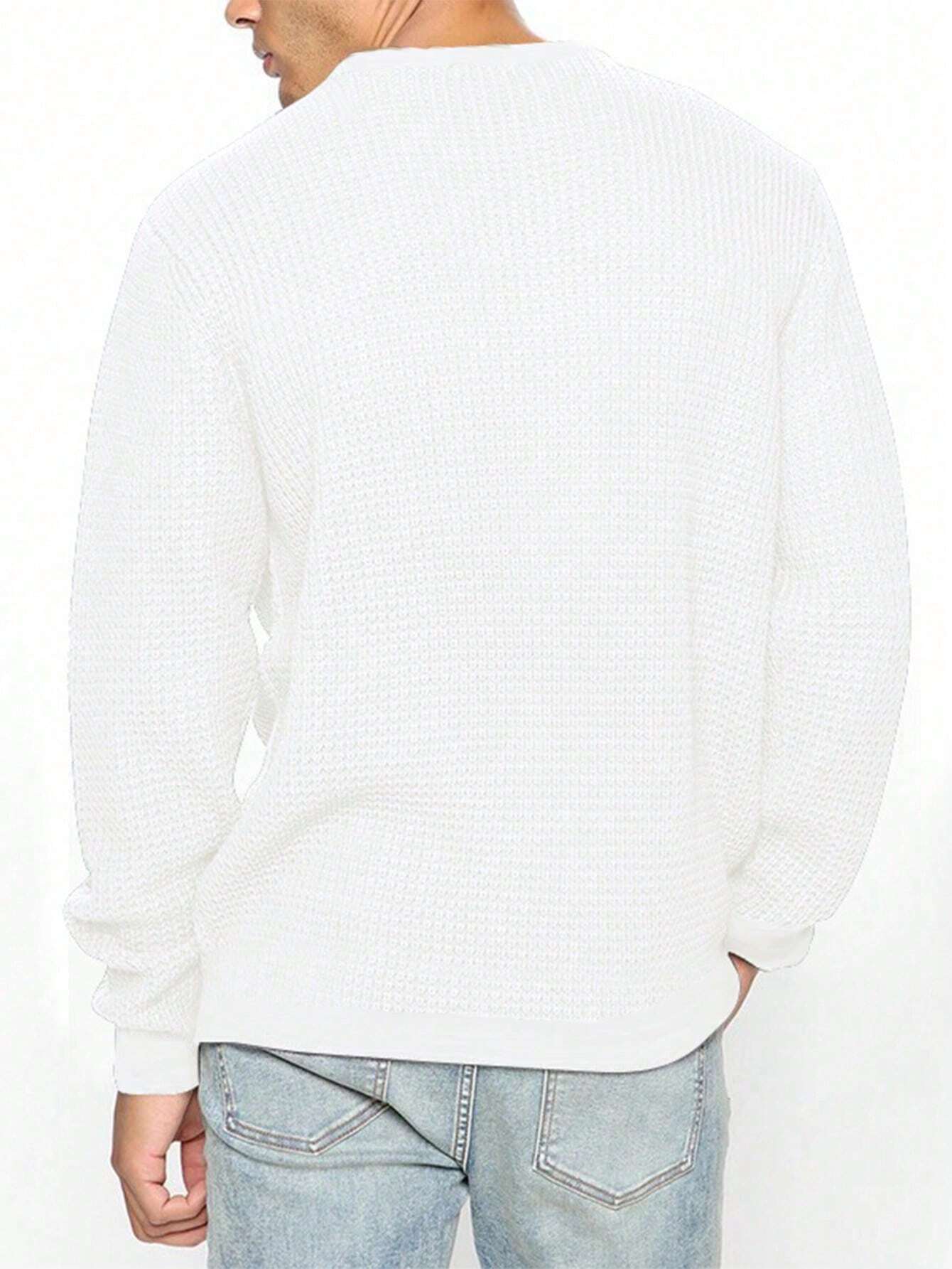 Manfinity Homme Men's Plus Size Long Sleeve T-shirt | SHEIN USA