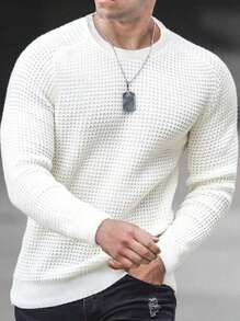 Manfinity Homme Men's Plus Size Long Sleeve T-shirt | SHEIN USA