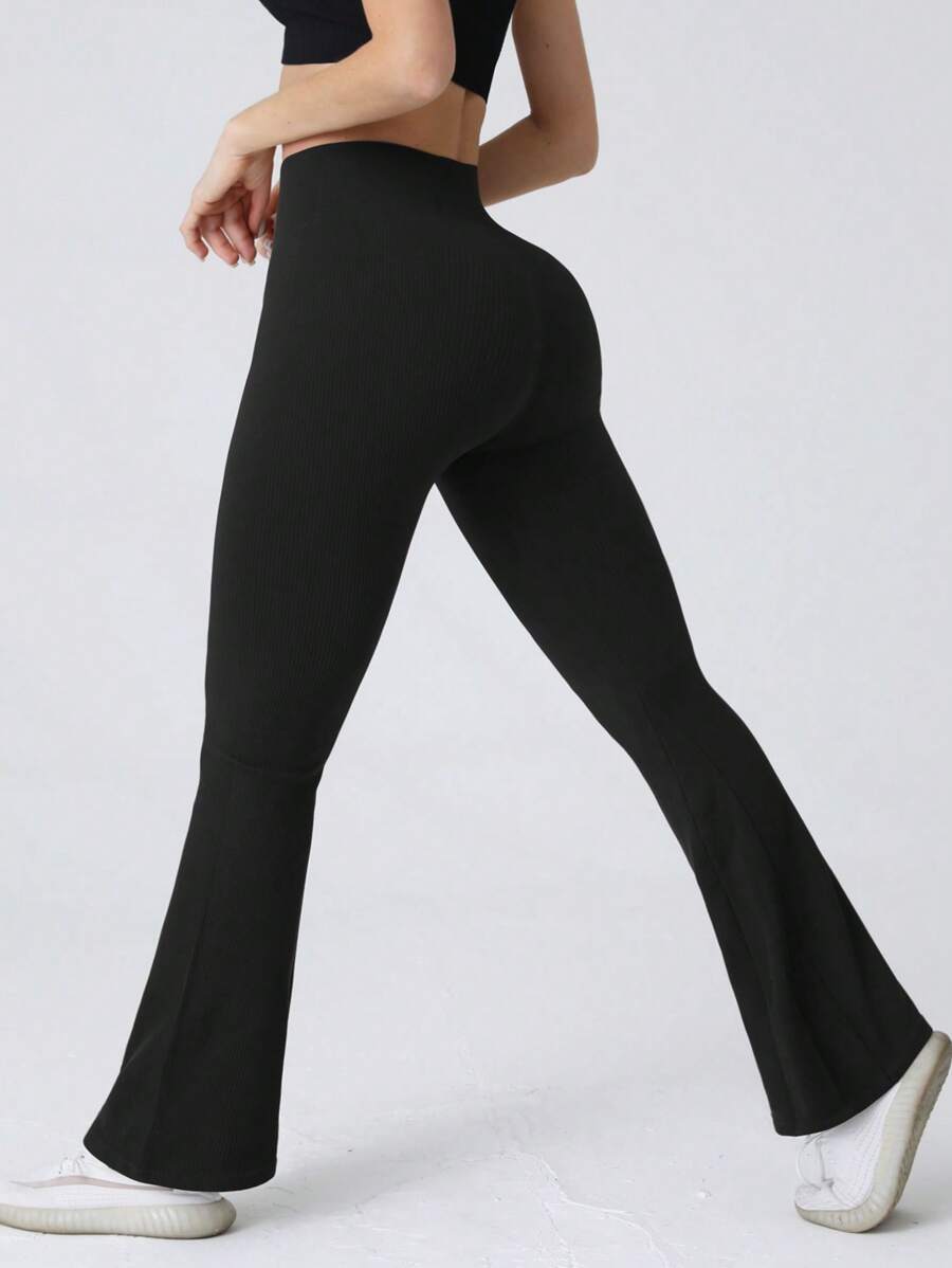 SHEIN Sports Flare Leg Sports Pants | SHEIN USA