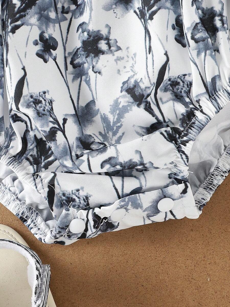 Baby Girl's Stylish Hanfu Style Bodysuit And Crab Clothes For One Year ...