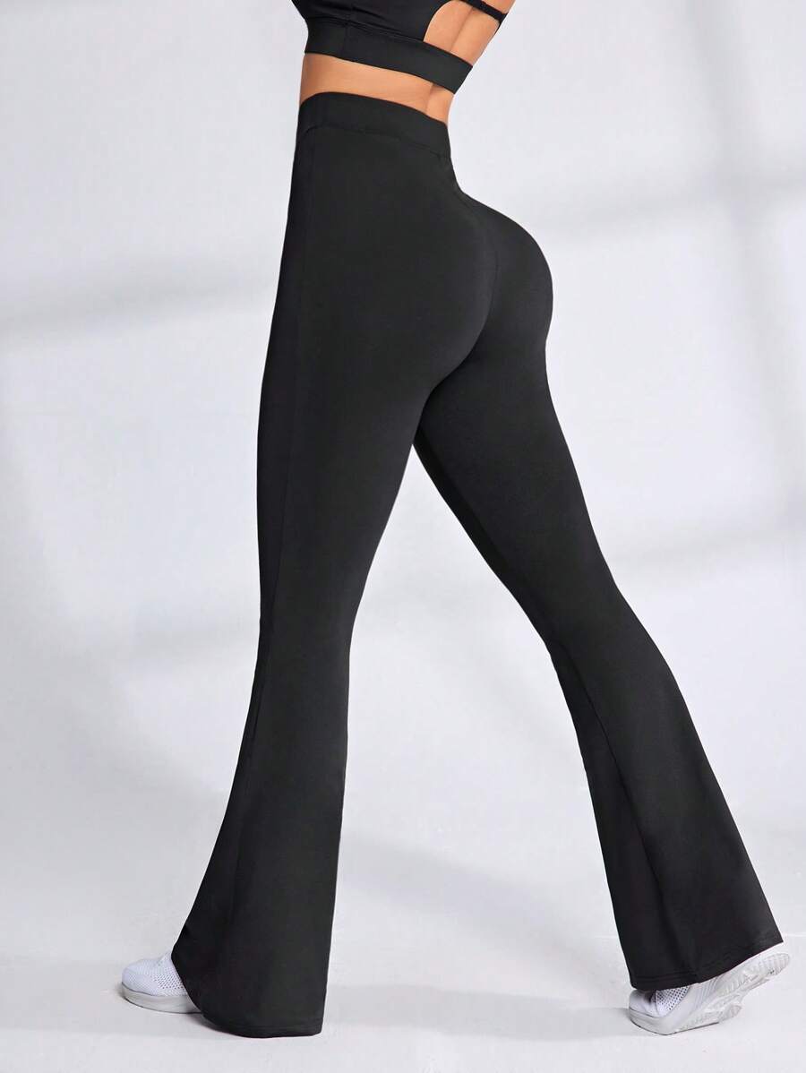 SHEIN Sport Studio Ladies' Slim Fit Flare Pants | SHEIN UK