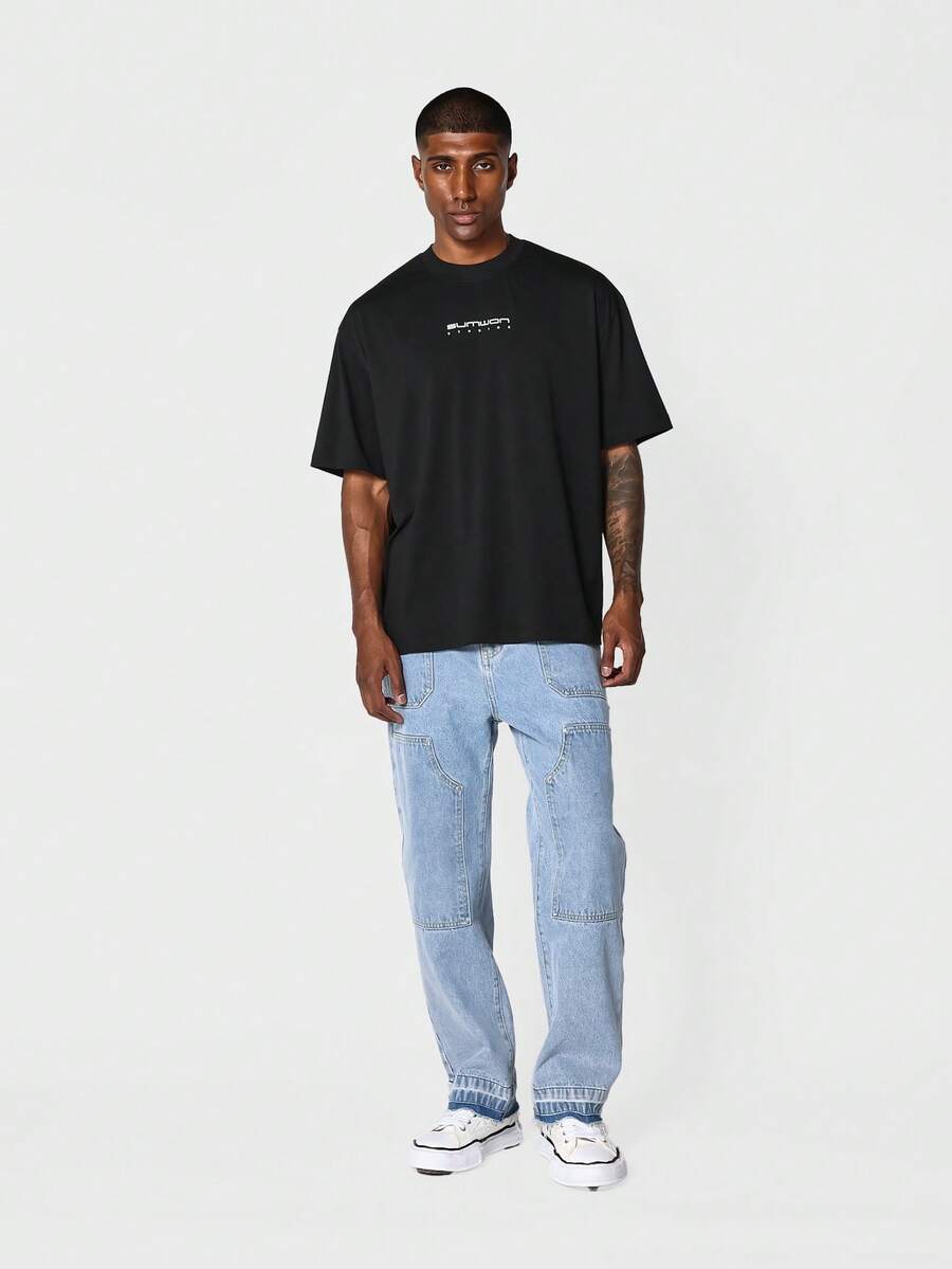 SUMWON Camiseta com Logo SUMWON para Homens | SHEIN Brasil