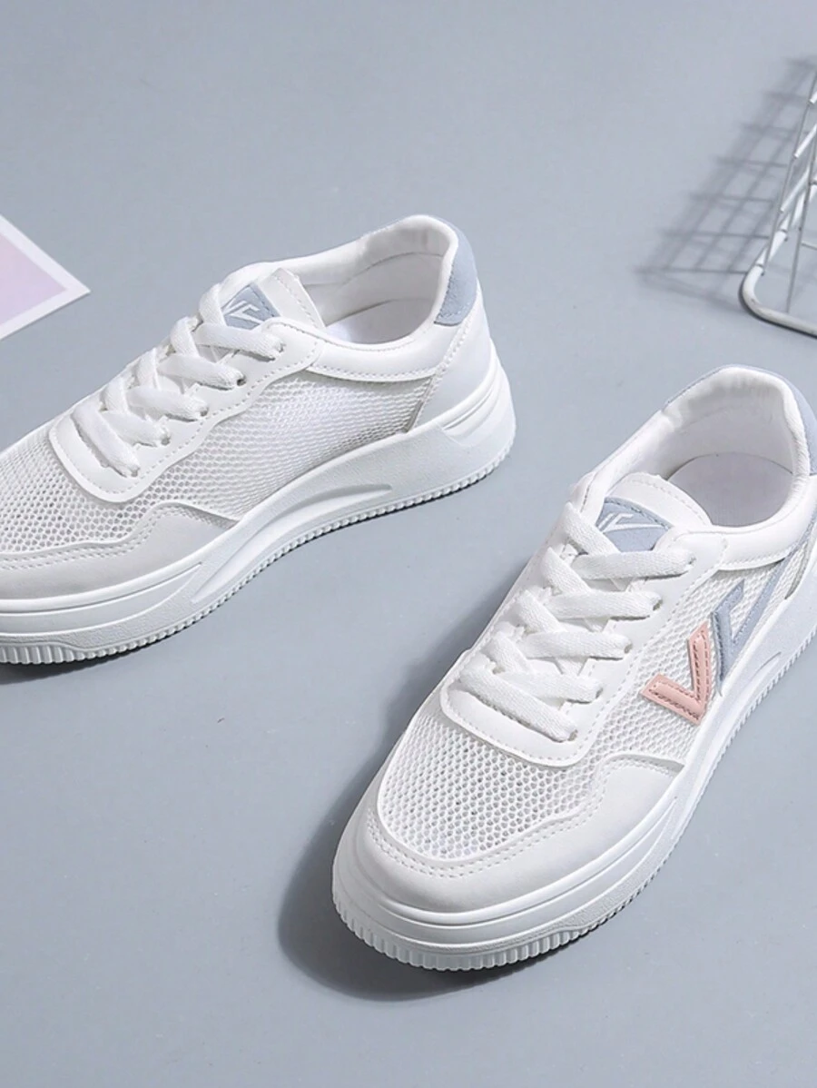 New Summer Breathable Mesh Netting Hollow Out Canvas Shoes For Women ...