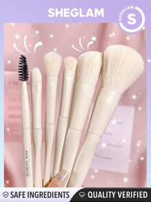 SHEGLAM Pro Core Brush Kit 8 Pcs/Set Professional Makeup Brushes Soft Brush Set With Face Brush ...