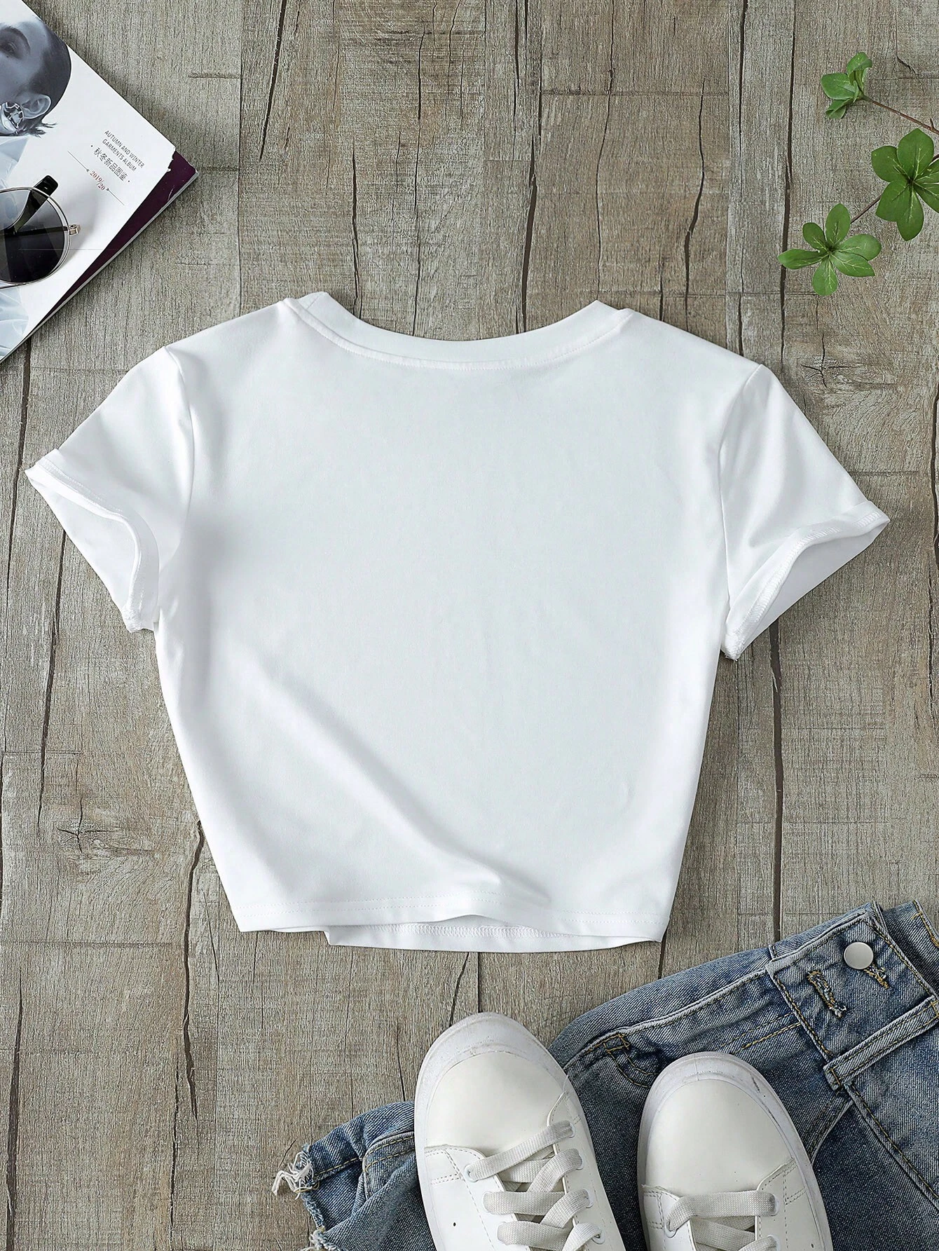 SHEIN EZwear Cat Printed Short Sleeve T-Shirt | SHEIN UK