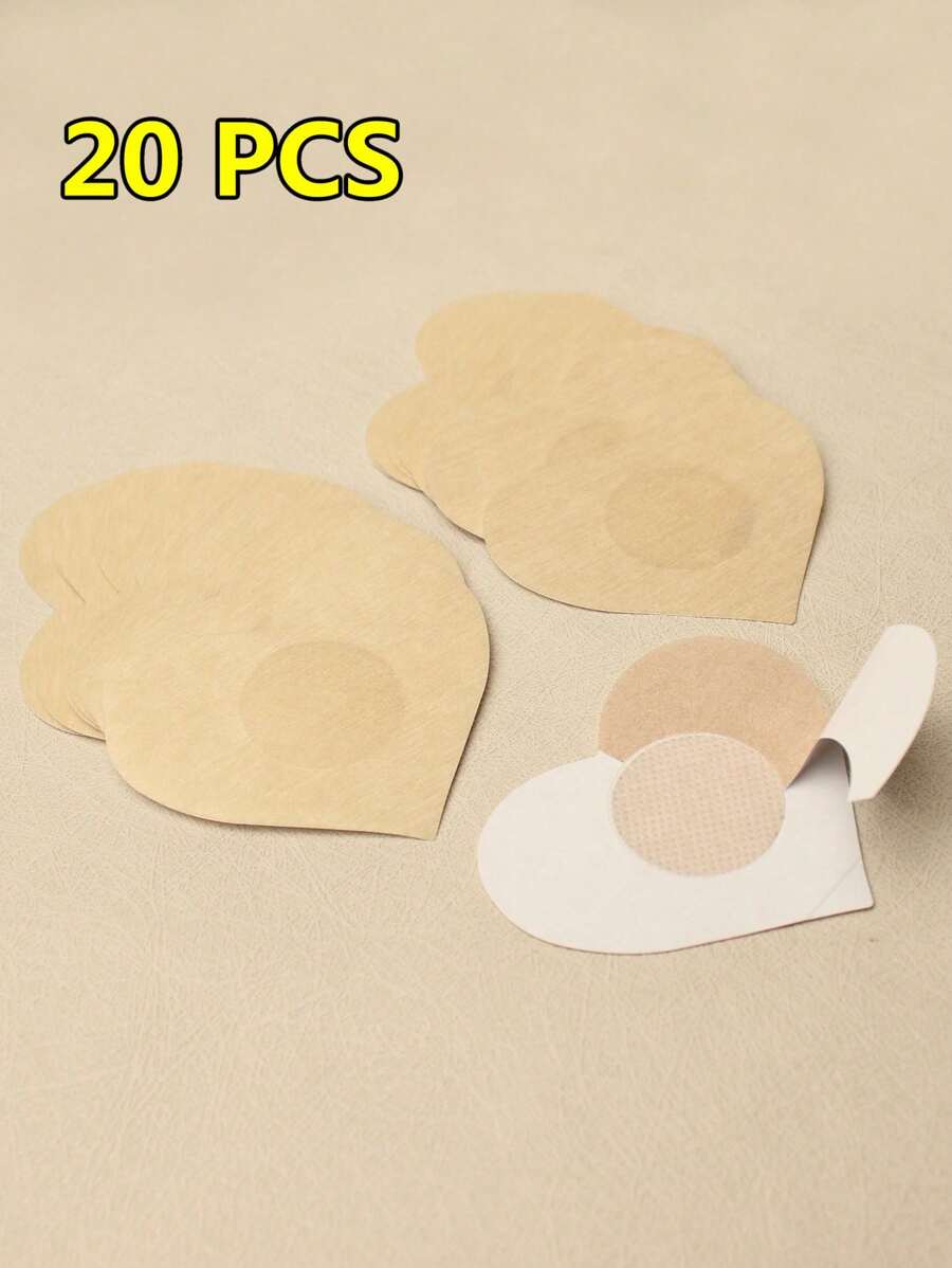Disposable Women's Heart Shaped Non-Woven Fabric Nipple Covers ...