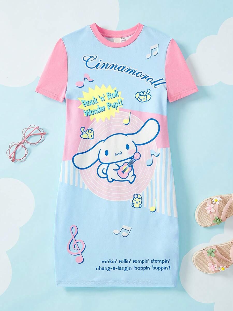 HELLO KITTY AND FRIENDS | SHEIN Tween Girl Cartoon And Slogan Graphic ...
