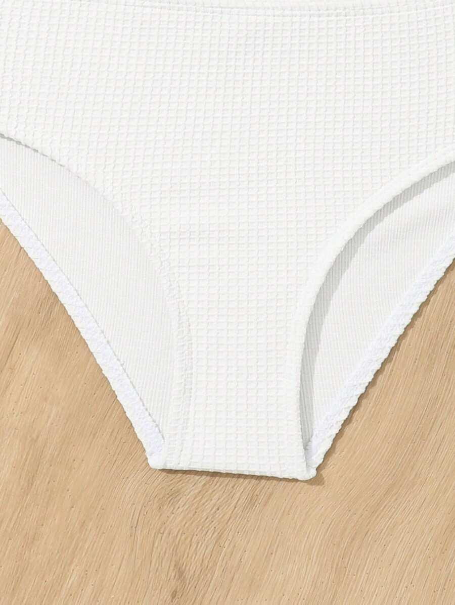 Tween Girls' Ruffles Edge Tankini Set With Spaghetti Straps, Seamless ...