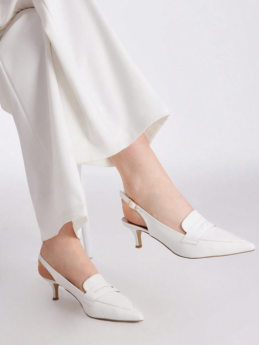 MOTF PREMIUM POINTED TOE FASHIONABLE LOW HEEL WOMEN'S HIGH HEELS FOR ...