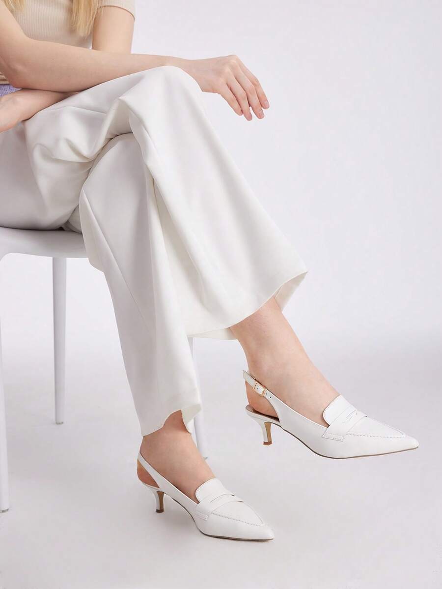 MOTF PREMIUM POINTED TOE FASHIONABLE LOW HEEL WOMEN'S HIGH HEELS FOR ...