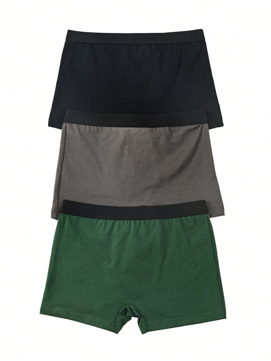 Cool Cartoon Character & Letter Printed Boxer Briefs Set For Tween Boys ...