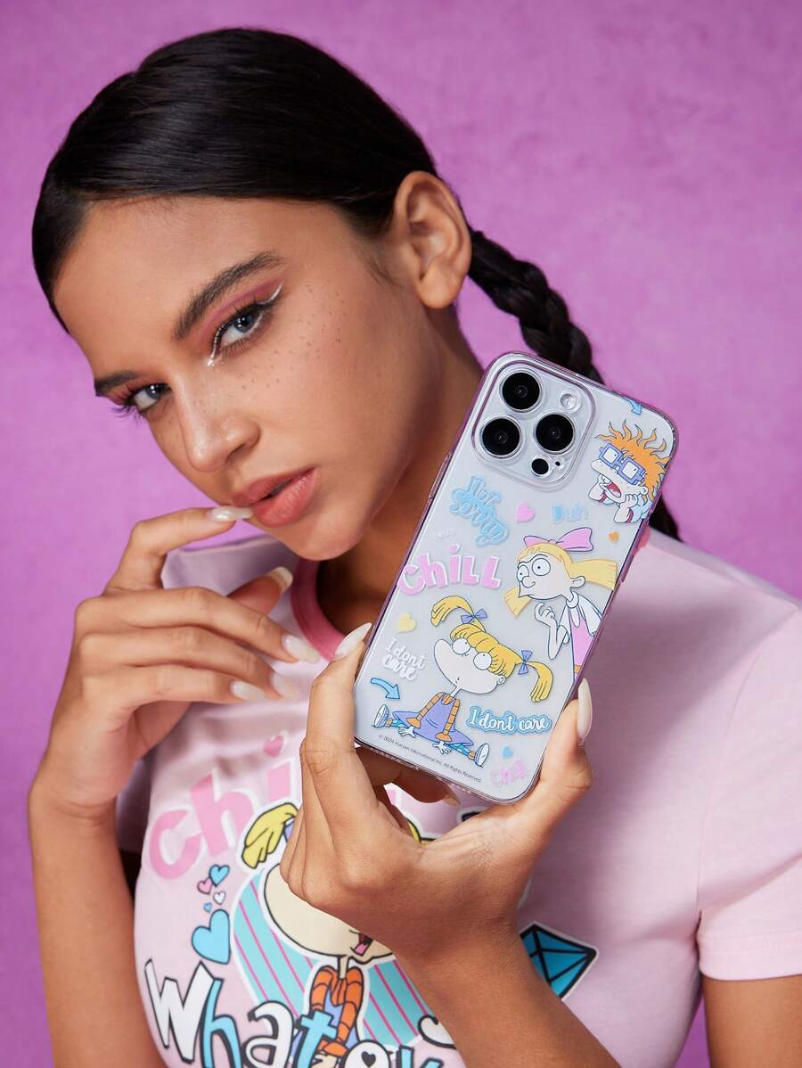 Nick 90s X SHEIN Cute Printed Mobile Phone Case | SHEIN USA