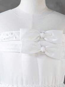 SHEIN Hochwertige Blumenmädchen Kleider für Hochzeiten, verziertes ...