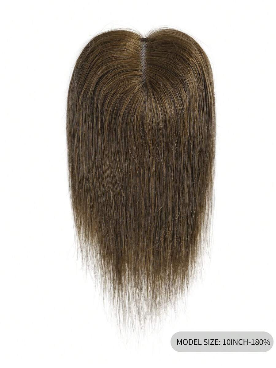 SHEIN Hair Toppers For Women Real Human Hair Medium Brown Hair Topper ...