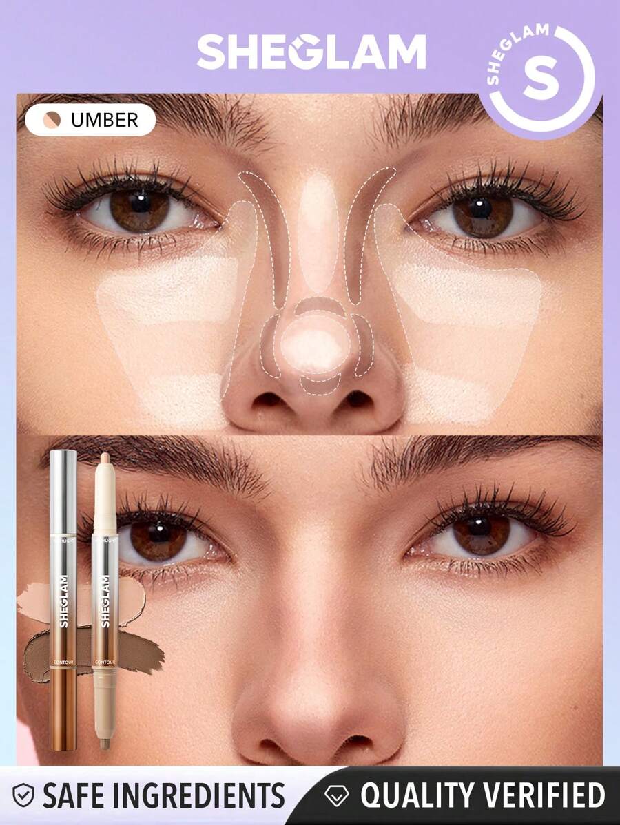SHEGLAM Contour & Bronceador Vegano Natural | SHEIN USA