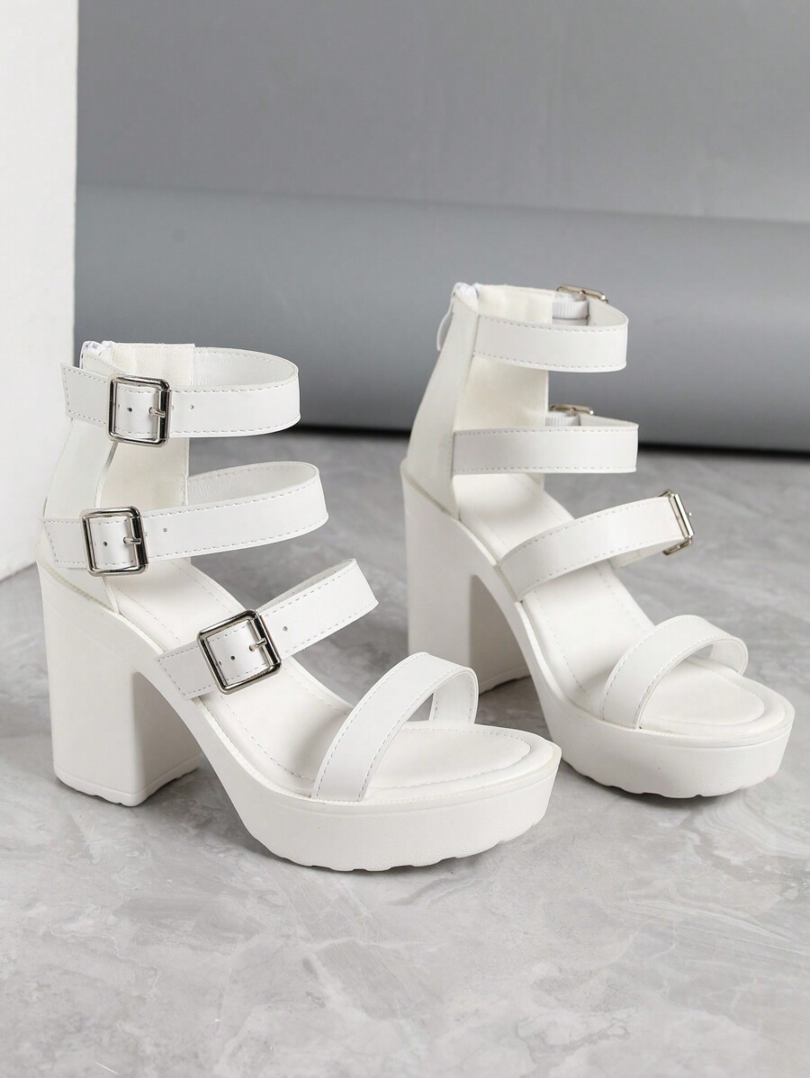 New Spring Summer European And American Style High-Heel Sandals, White ...