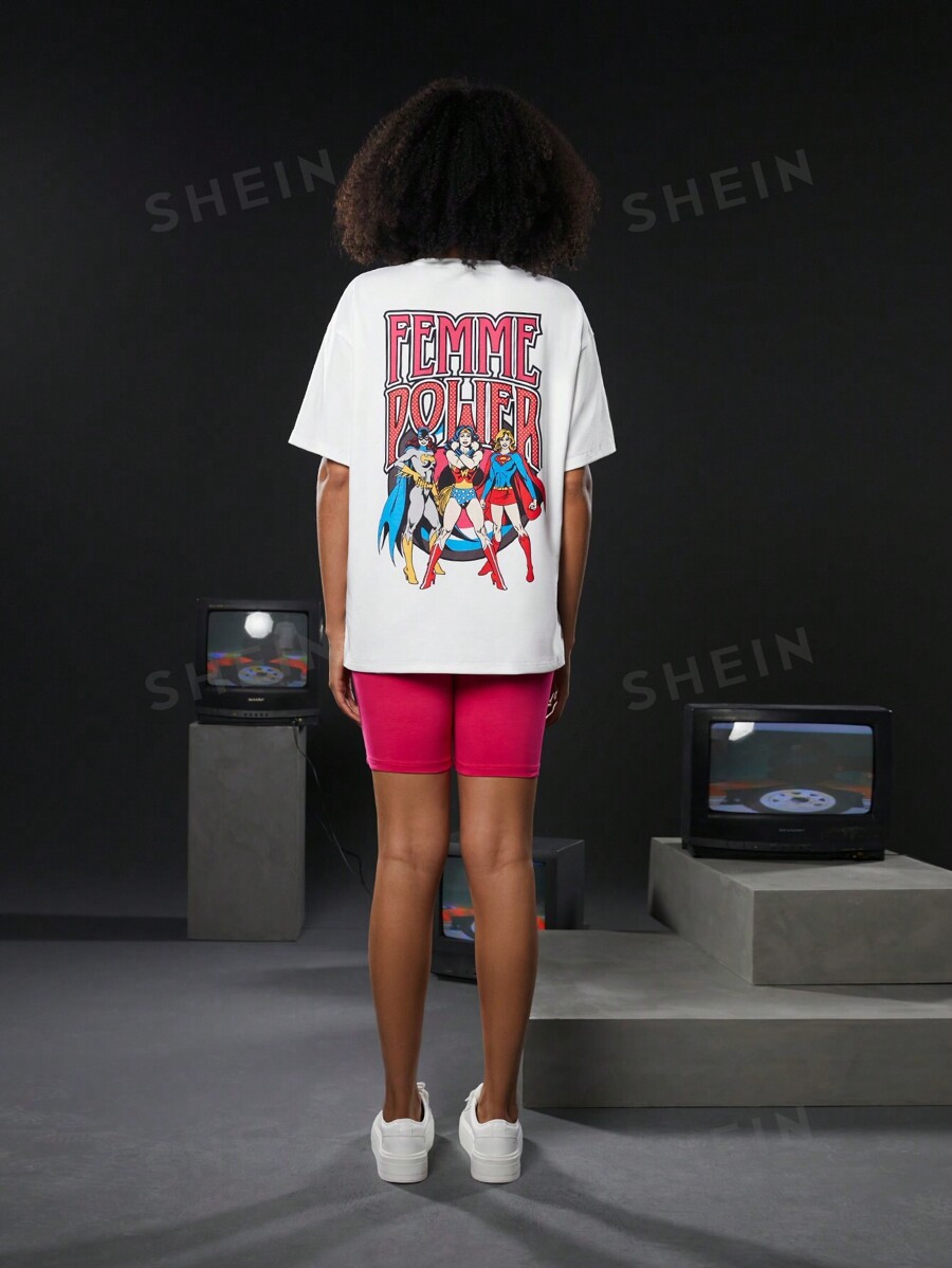 DC Women Core X SHEIN Ensemble De Tricots Amples De Style Urbain ...