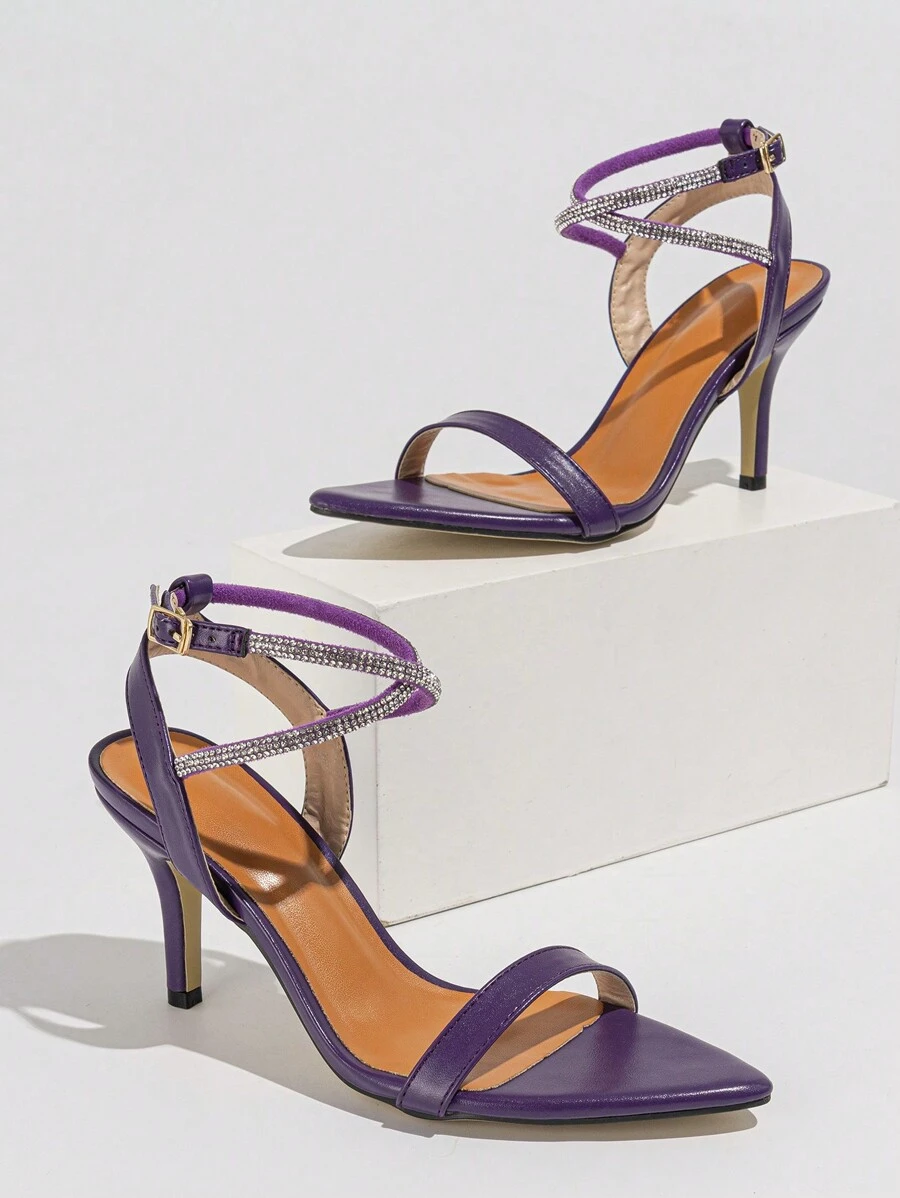 Women's High Heels, Fashionable And High-End Stiletto, Pointed, Shiny ...