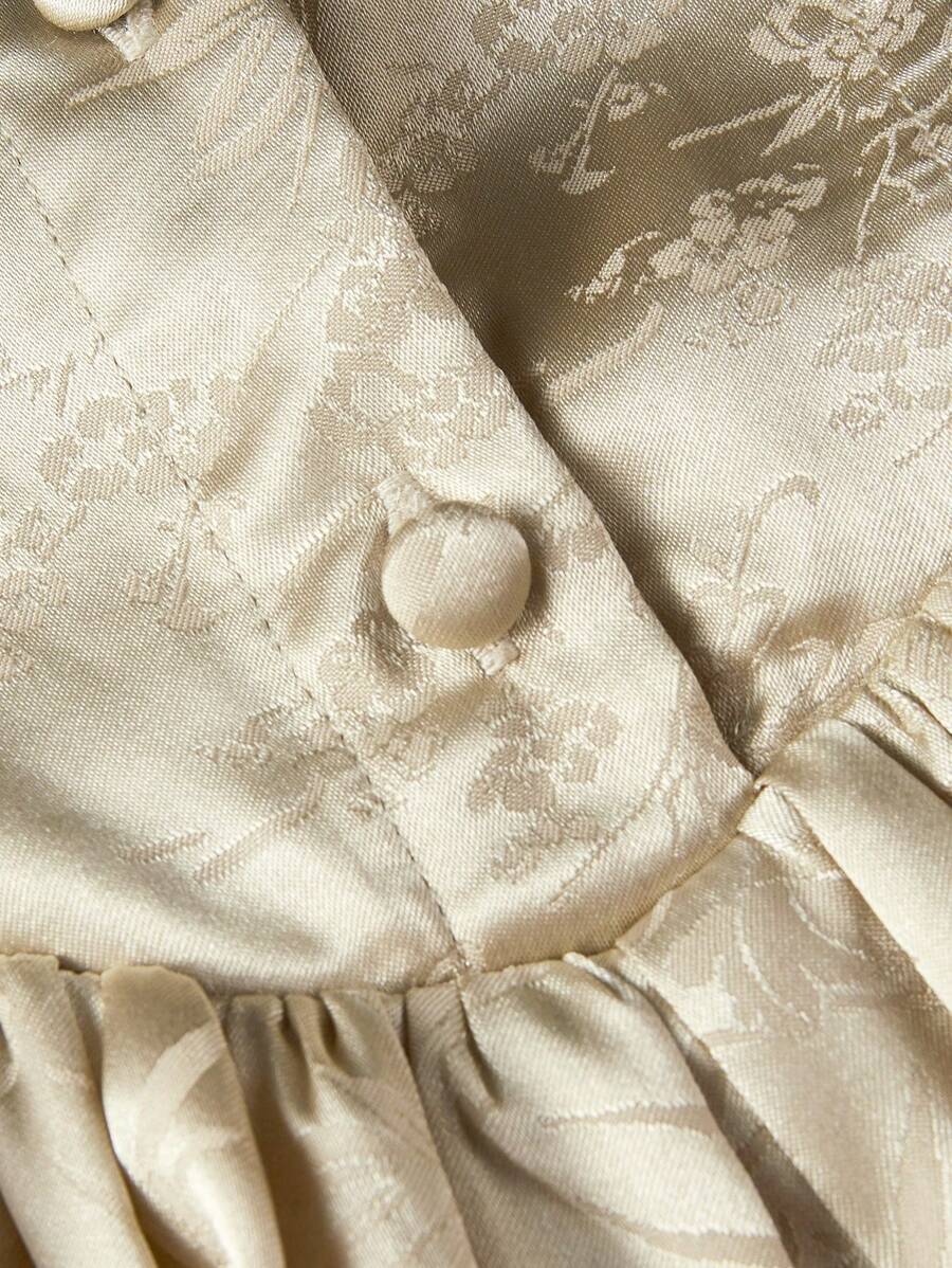 SHEINNeu Women's Ballet Bow Coquette Contrast Lace Ruffle Hem Short ...