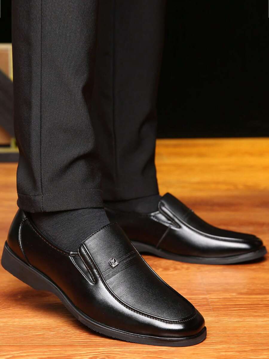 Men Minimalist Slip On Dress Loafers, Business Office Dress Shoes ...