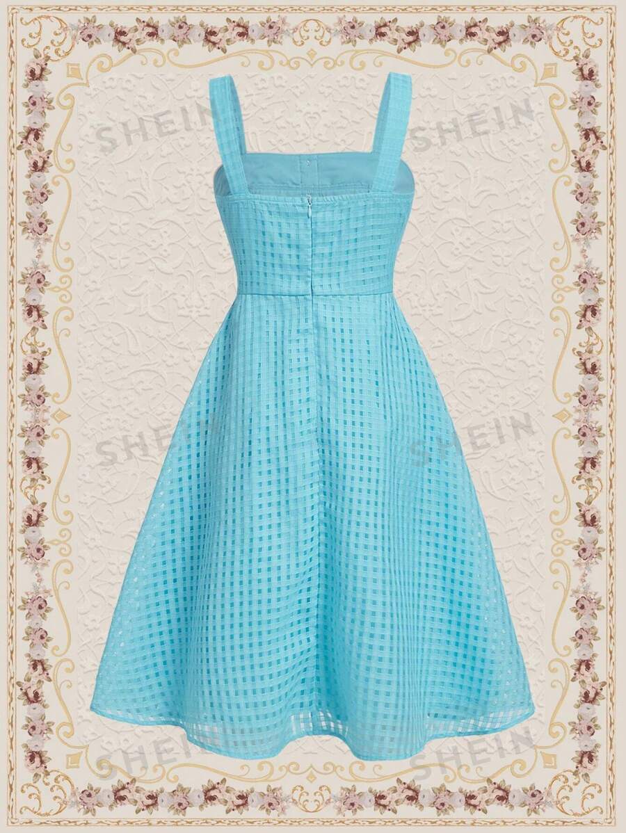 SHEIN DECDS Women's Vintage Island Style Vacation Dress With Color ...