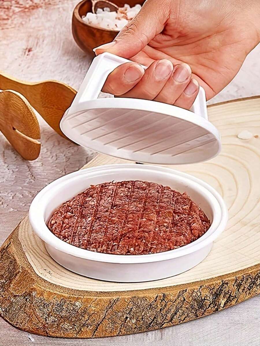 1pc Hamburger Press Patty Maker, Circular Non-Stick Stuffed Burger ...