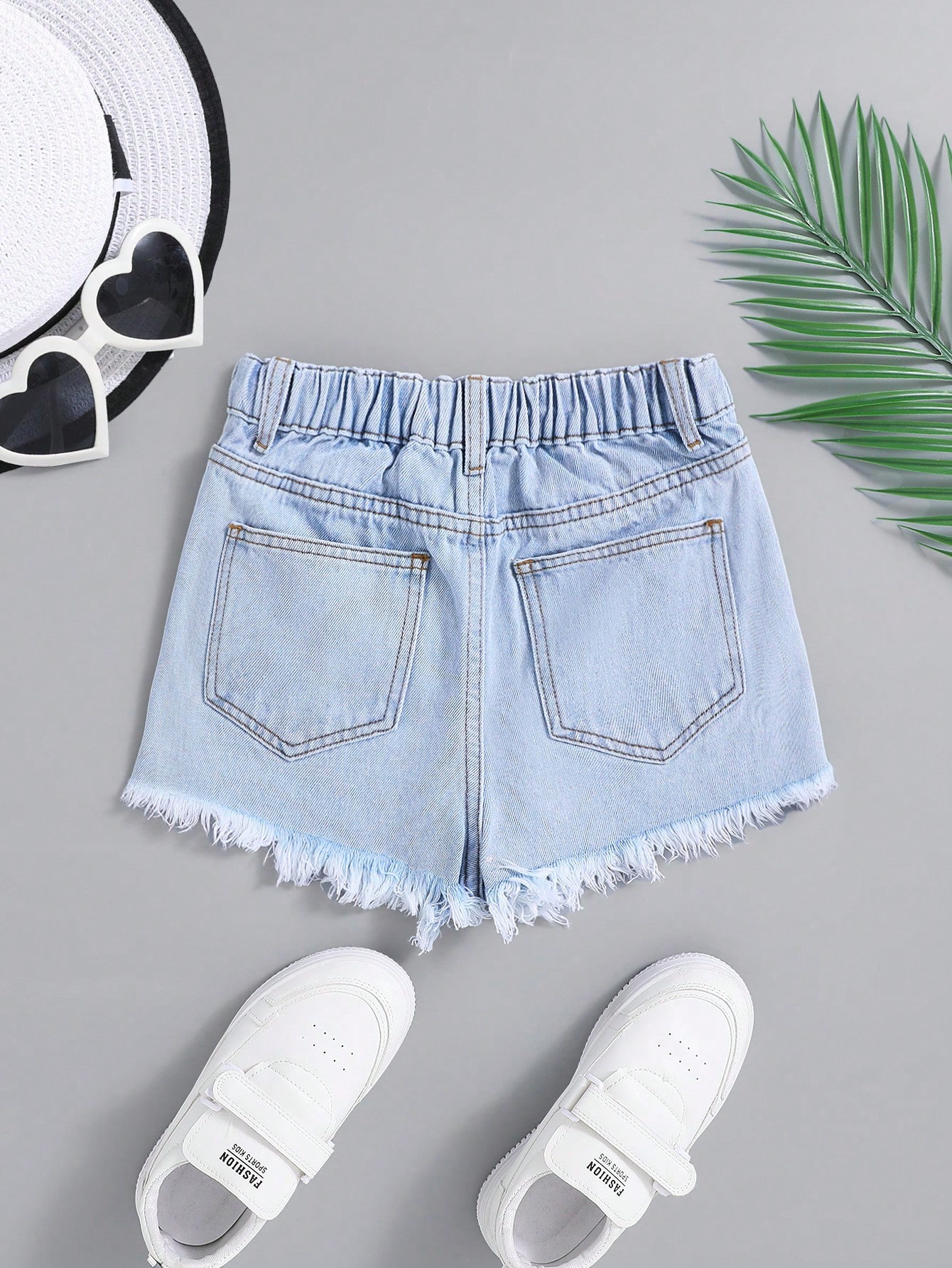 SHEIN Shorts De Mezclilla Para Niñas Adolecentes Con Diseño Bohemio ...