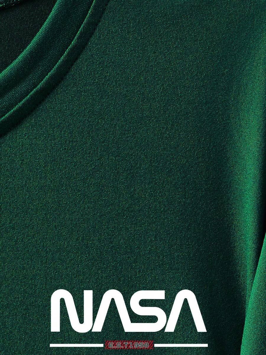 Manfinity Men's Letter Printed T-Shirt And Shorts Set | SHEIN UK