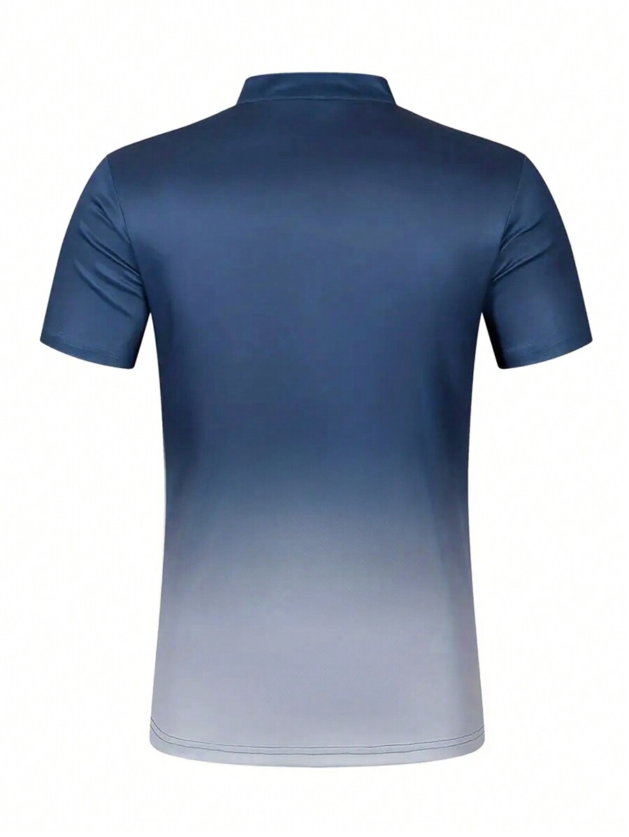 Manfinity Homme Men's Gradient Short Sleeve Polo Shirt | SHEIN UK