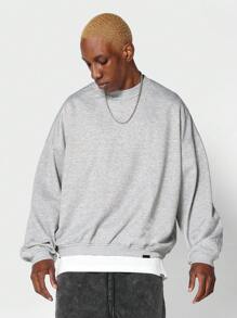 SUMWON Oversized Vintage Premium Loop Back Essential Sweatshirt | SHEIN USA